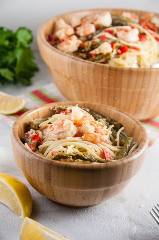 Christmas Shrimp Scampi - Seasoned Sprinkles