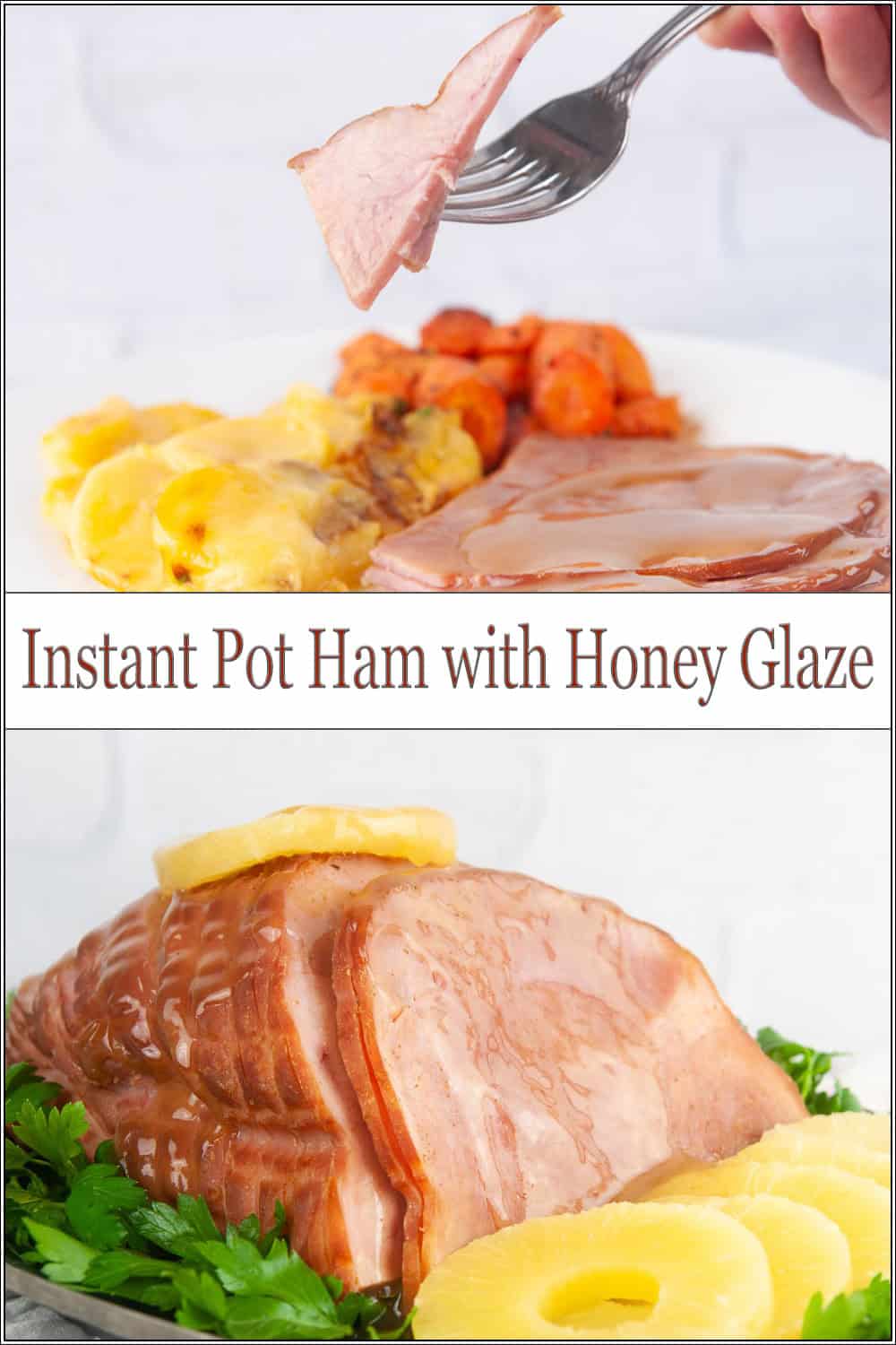 Easy Sweet and Savory Instant Pot Ham with Honey Glaze - Seasoned Sprinkles