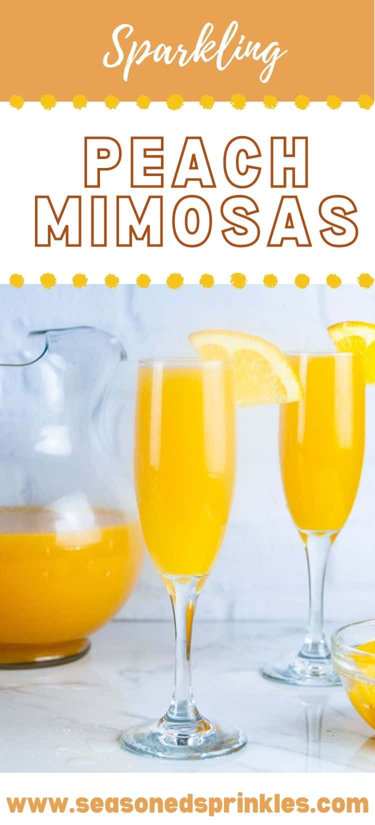 The Best Sweet Peach Mimosas (Mimosas with Peach Schnapps) - Seasoned ...