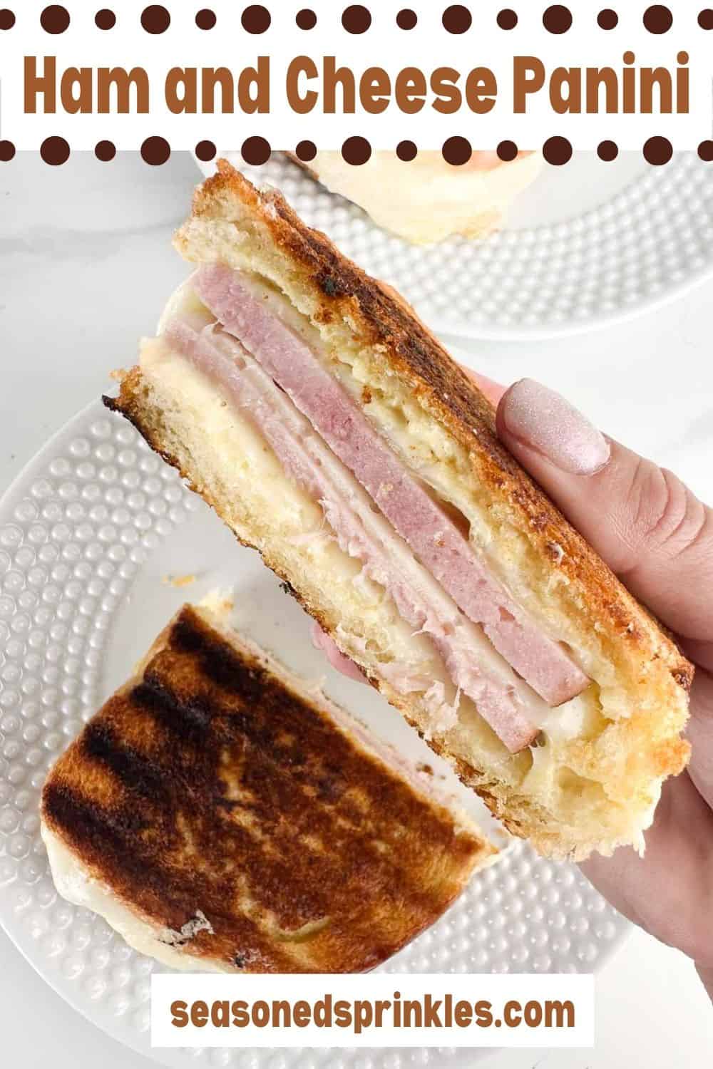 Easy Ham and Cheese Panini - Seasoned Sprinkles