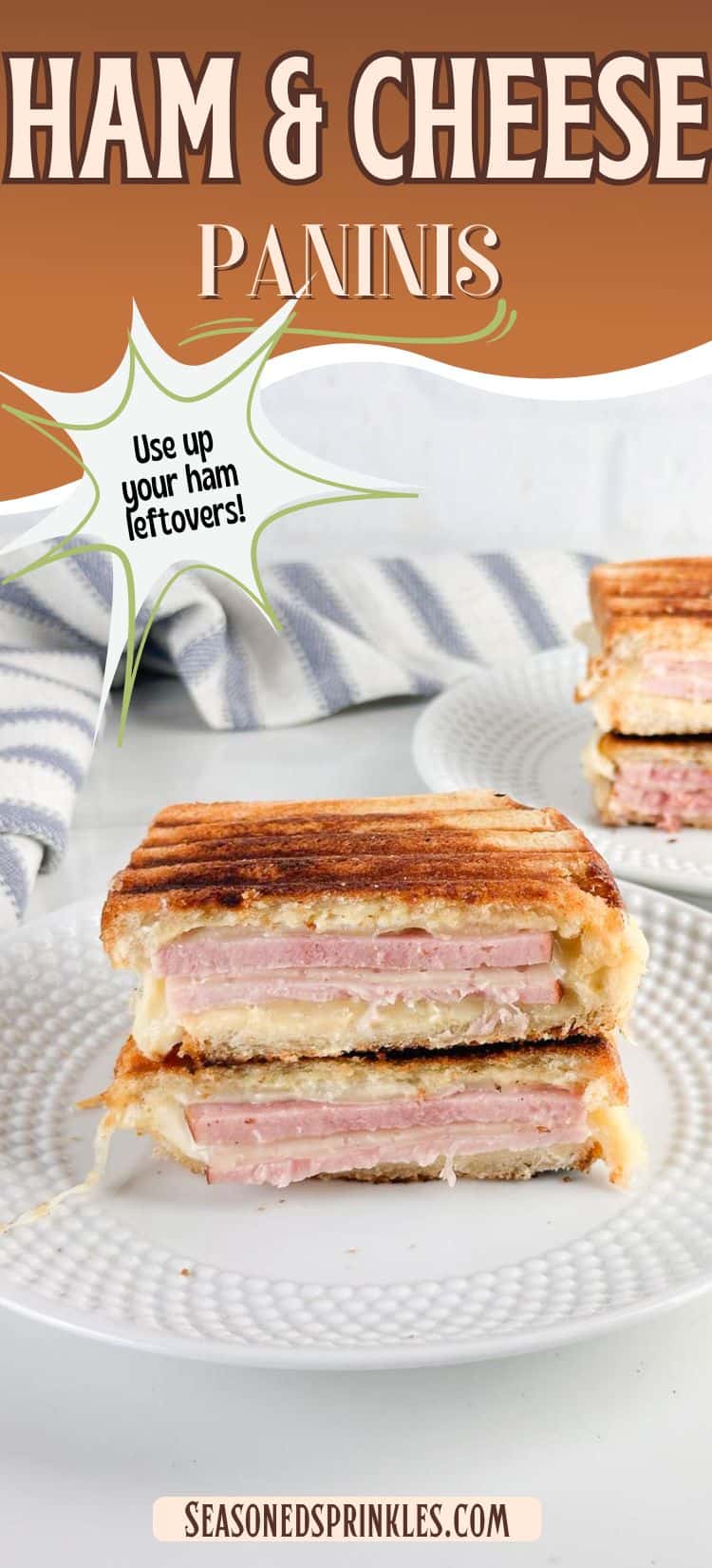 Easy Ham and Cheese Panini - Seasoned Sprinkles