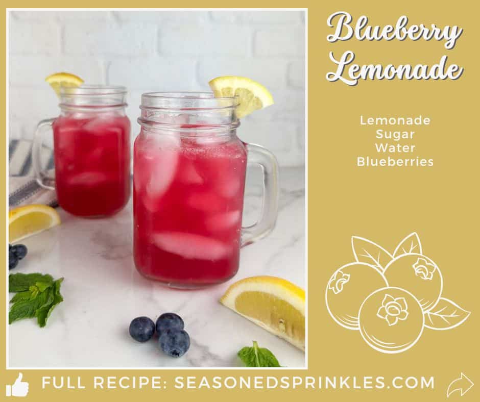 Easy to Make Blueberry Lemonade - Seasoned Sprinkles