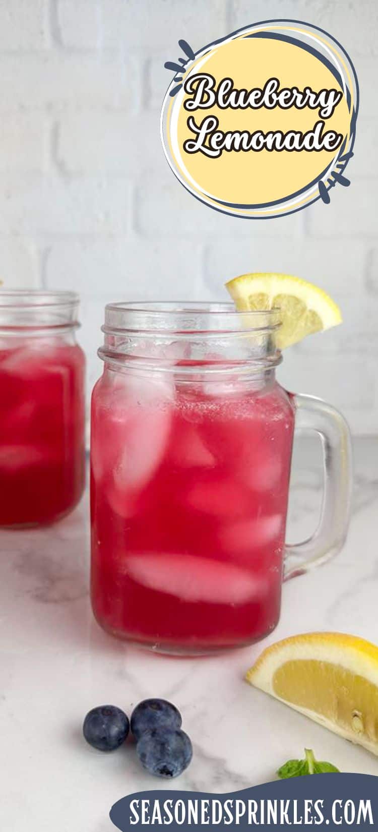 Easy to Make Blueberry Lemonade - Seasoned Sprinkles