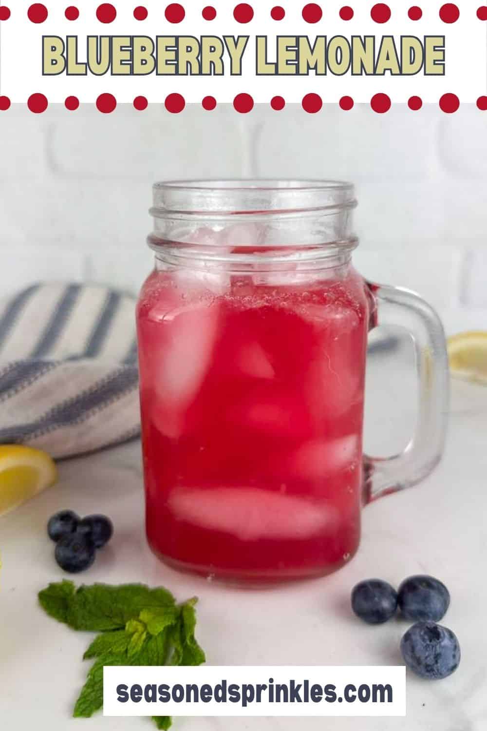 Easy to Make Blueberry Lemonade - Seasoned Sprinkles