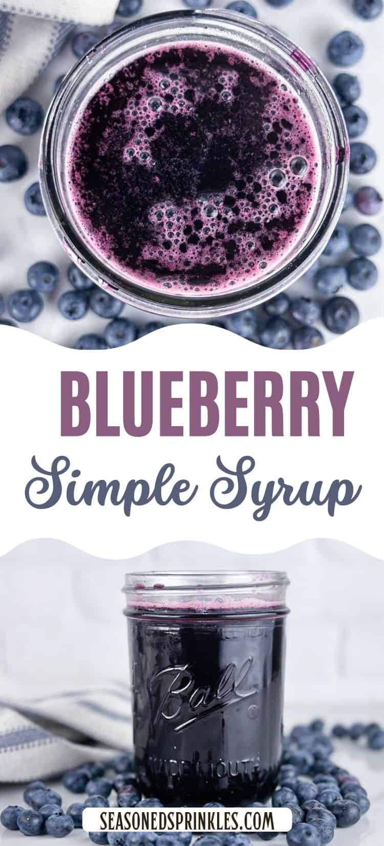 Blueberry Simple Syrup Recipe - Seasoned Sprinkles