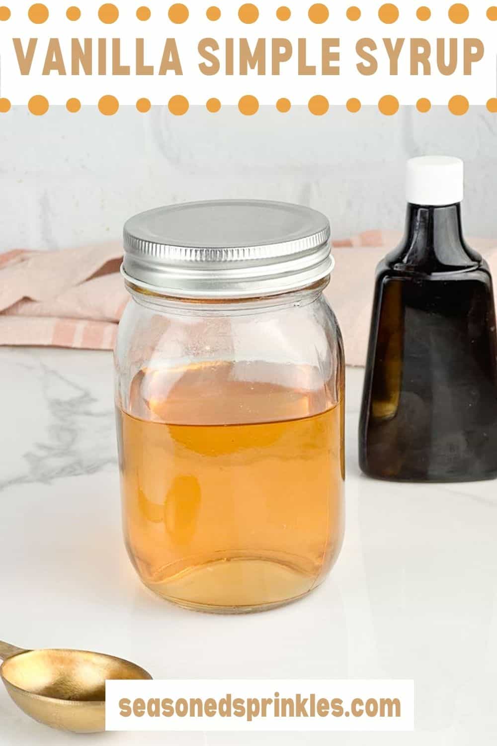 Easy Vanilla Simple Syrup Recipe - Seasoned Sprinkles