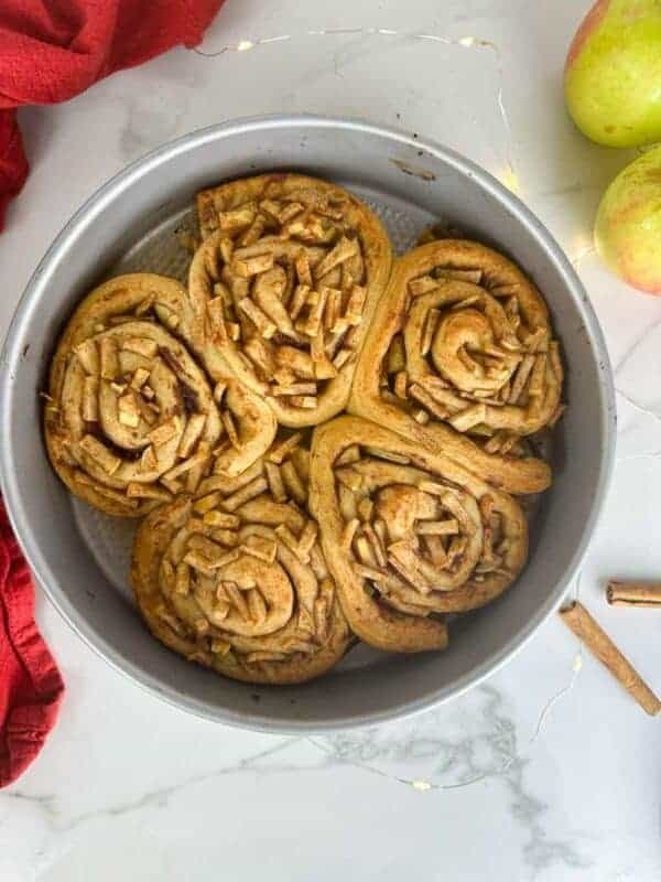 Easy Apple Pie Cinnamon Rolls - Seasoned Sprinkles