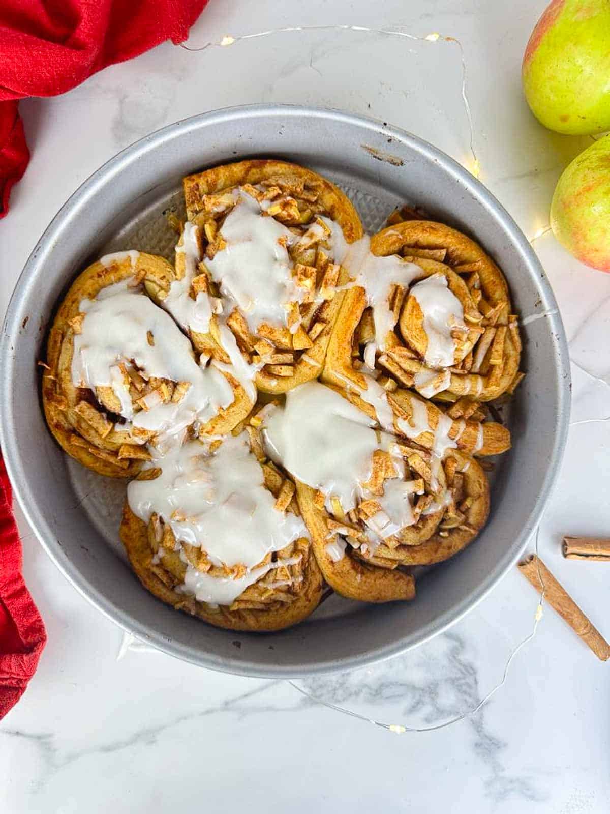 Easy Apple Pie Cinnamon Rolls - Seasoned Sprinkles