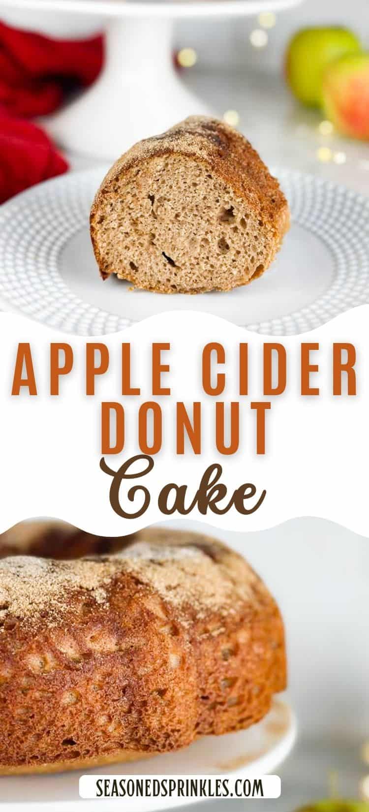 Easy Apple Cider Bundt Cake - Seasoned Sprinkles