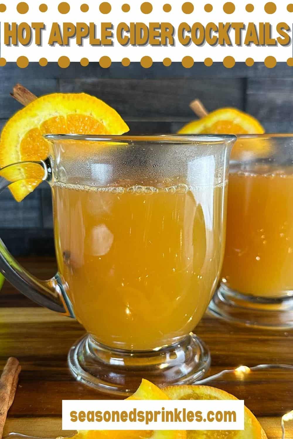 Hot Apple Cider Bourbon Cocktail - Seasoned Sprinkles
