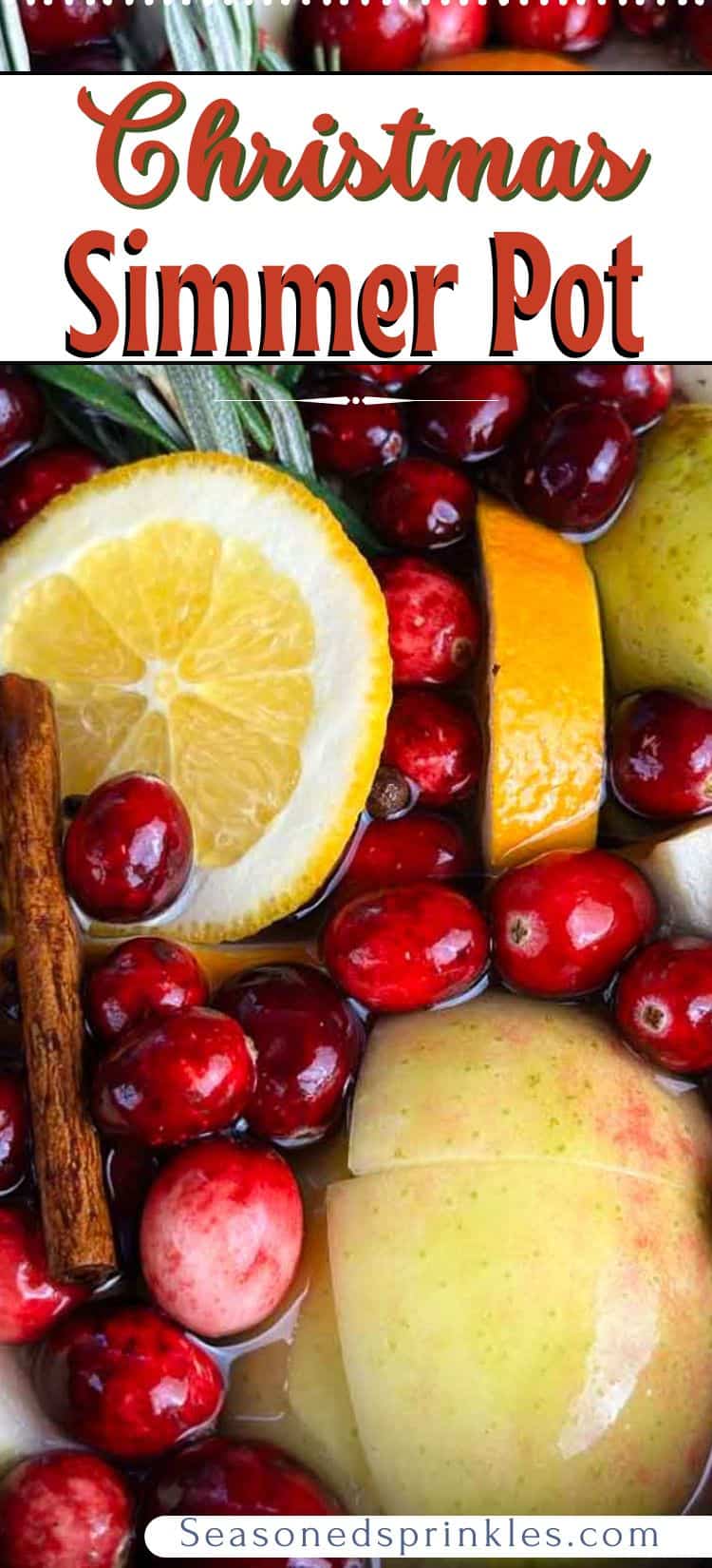 Easy Christmas Simmer Pot Recipe - Seasoned Sprinkles