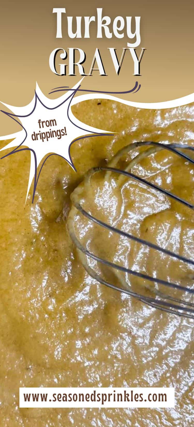 How to Make Gravy from Drippings (for a Turkey) - Seasoned Sprinkles