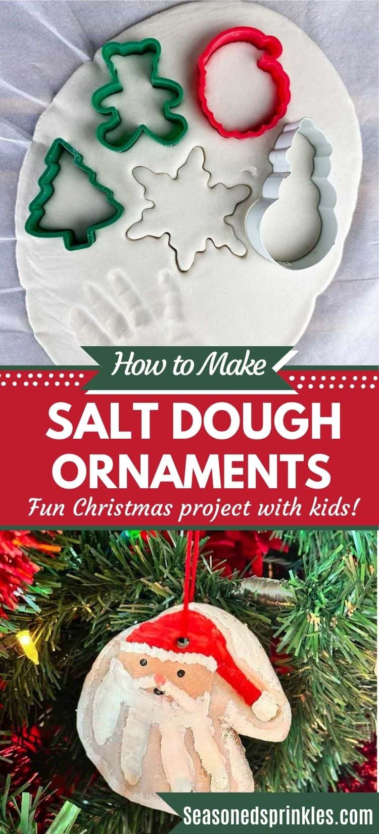 Easy Salt Dough Ornaments - Seasoned Sprinkles