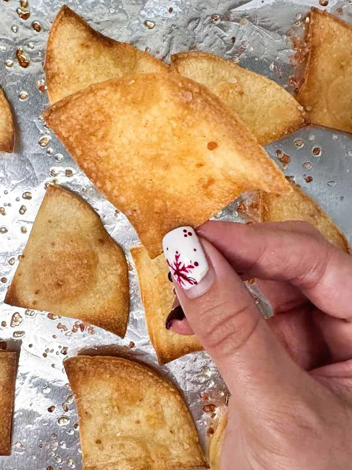 Homemade Corn Tortilla Chips - Air Fryer and Baked - Seasoned Sprinkles