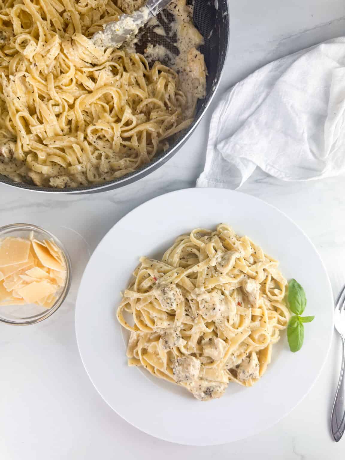 Creamy Chicken and Pasta - Seasoned Sprinkles