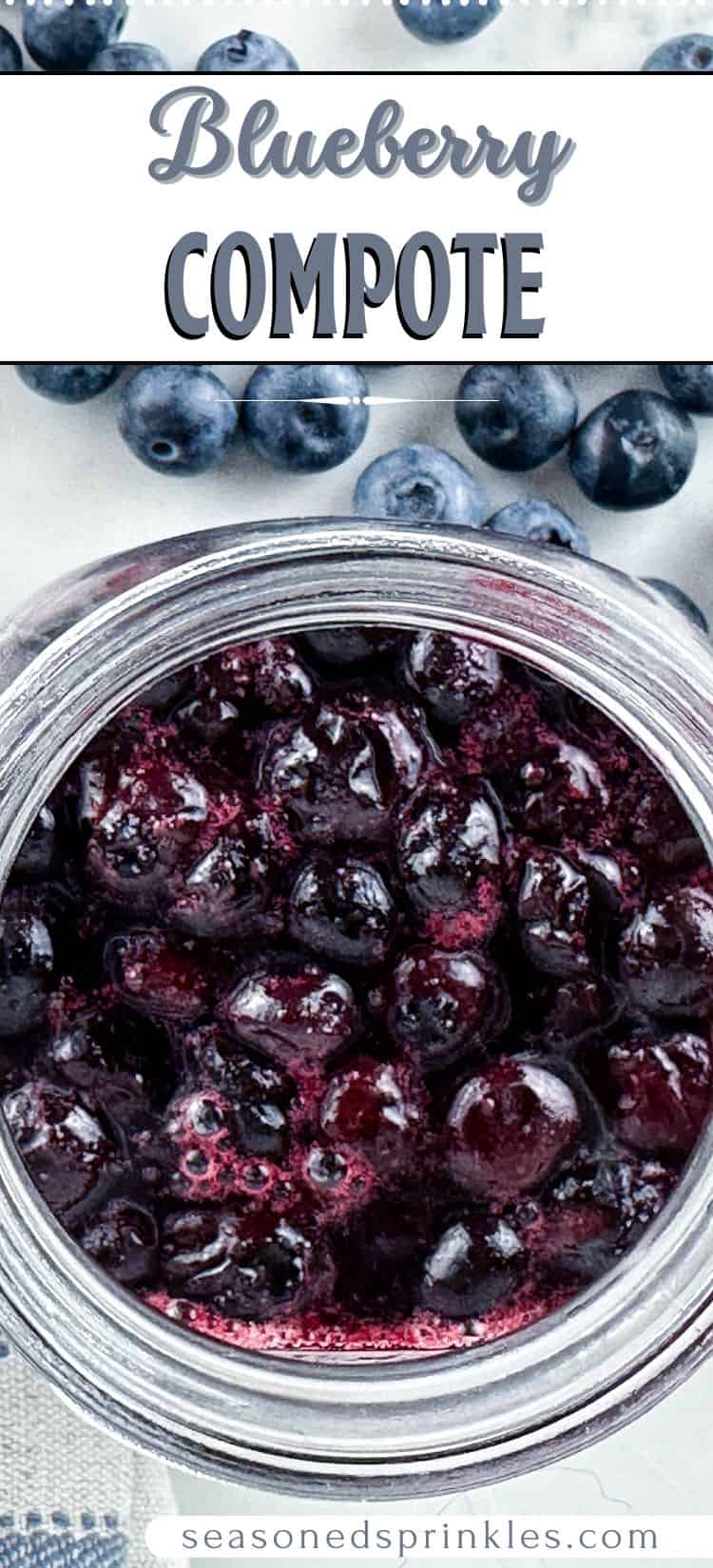 Easy Blueberry Compote - Seasoned Sprinkles