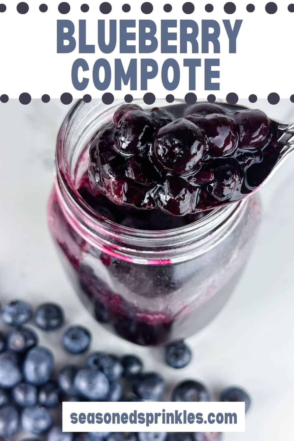 Easy Blueberry Compote - Seasoned Sprinkles