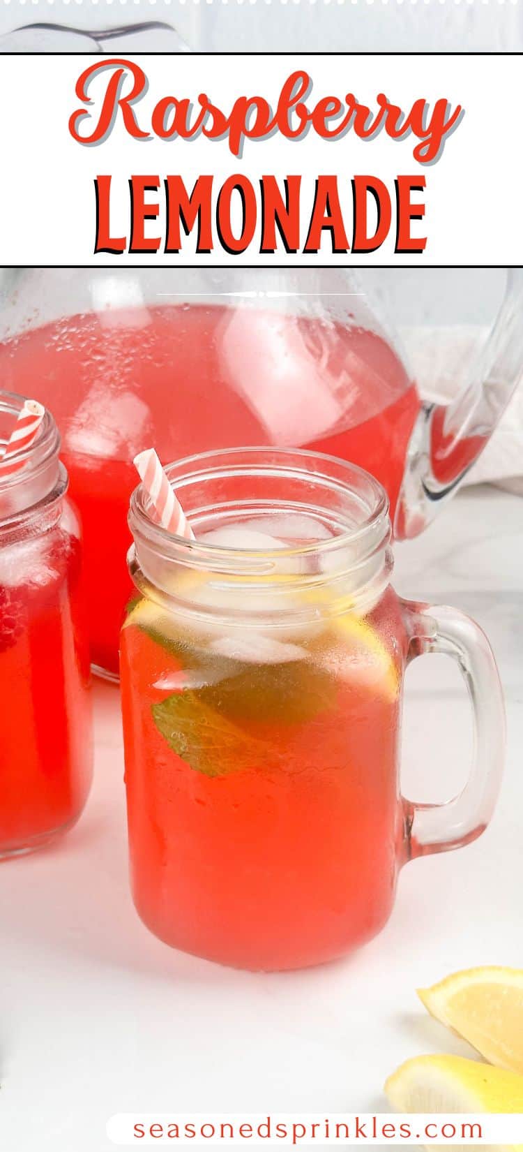 Easy Homemade Raspberry Lemonade - Seasoned Sprinkles