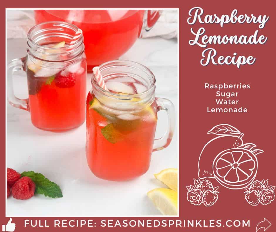 Easy Homemade Raspberry Lemonade - Seasoned Sprinkles