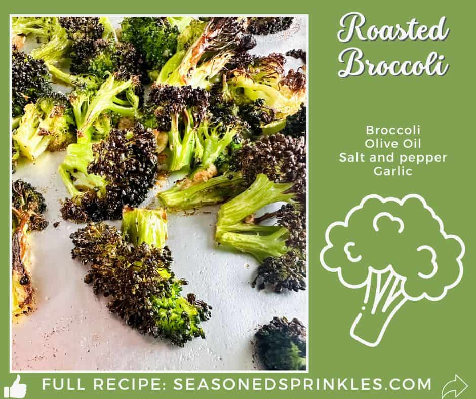Garlic Roasted Broccoli - Seasoned Sprinkles