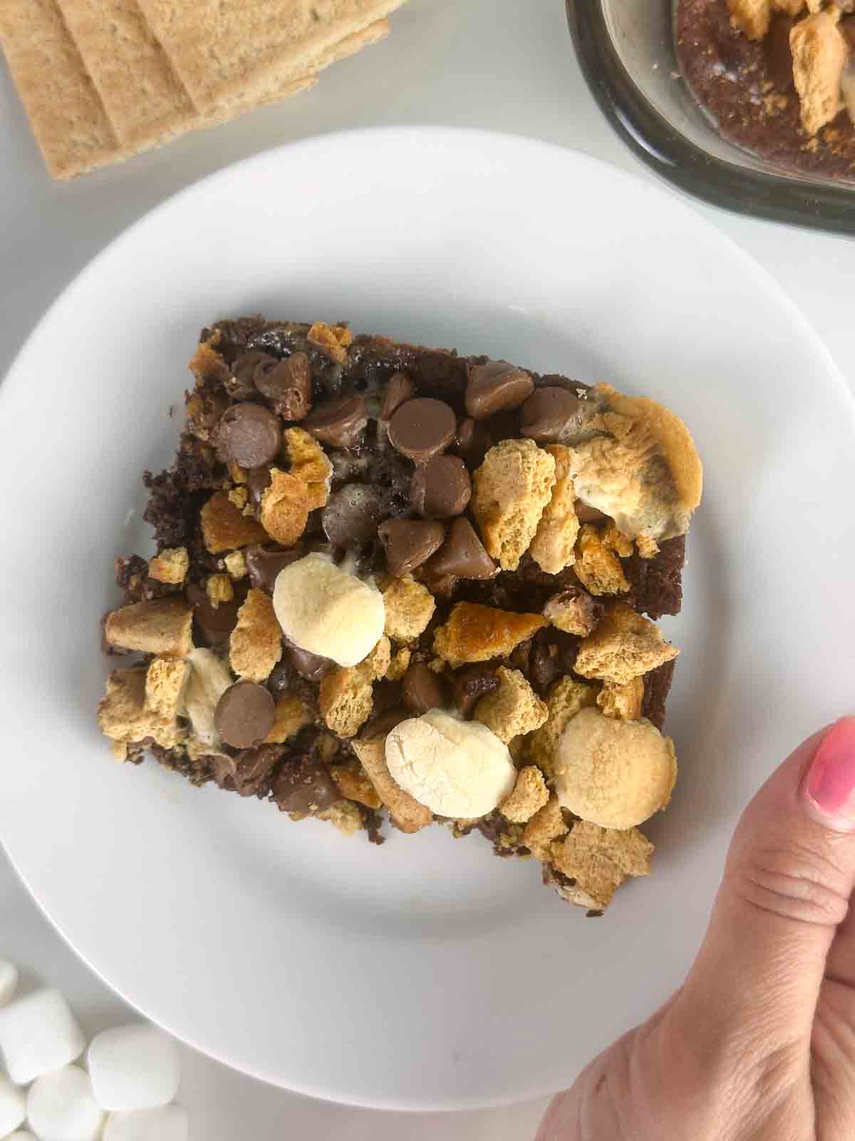 Super Easy Smores Brownies - Seasoned Sprinkles
