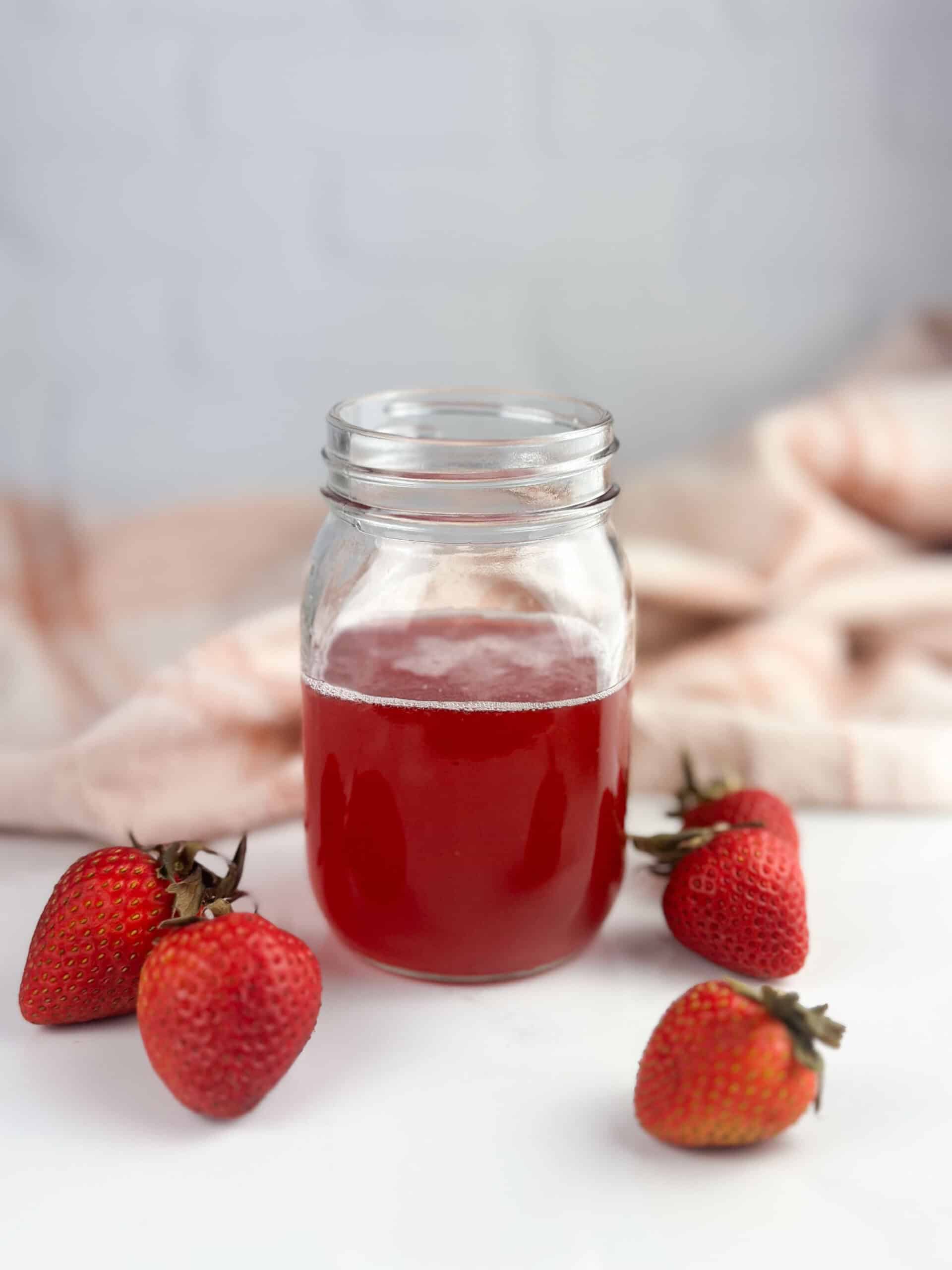 Strawberry Simple Syrup - Seasoned Sprinkles