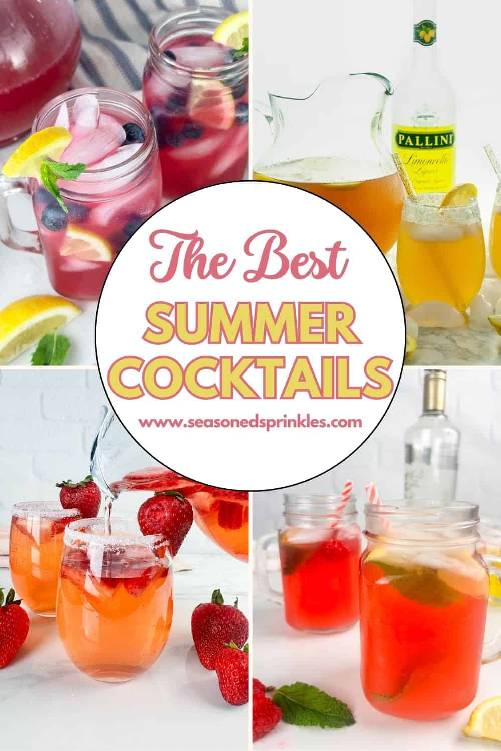 14 Easy Summer Cocktail Drinks - Seasoned Sprinkles