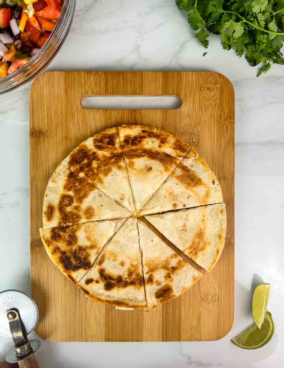 Easy Cheesy Cheese Quesadilla - Seasoned Sprinkles