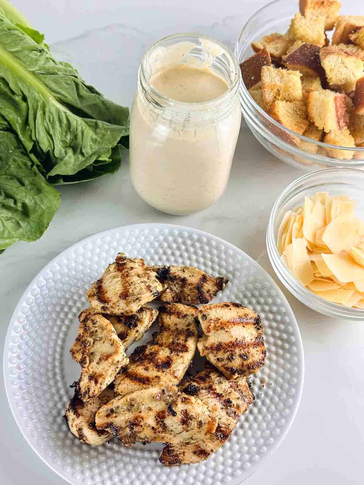 Chicken Caesar Salad Recipe - Seasoned Sprinkles