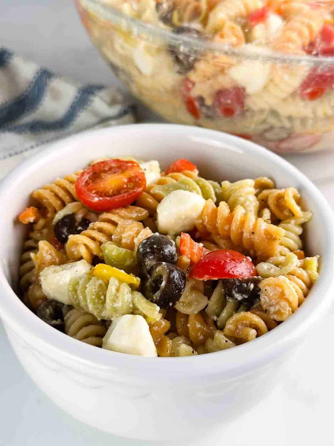 Pasta Salad with Italian Dressing - Seasoned Sprinkles