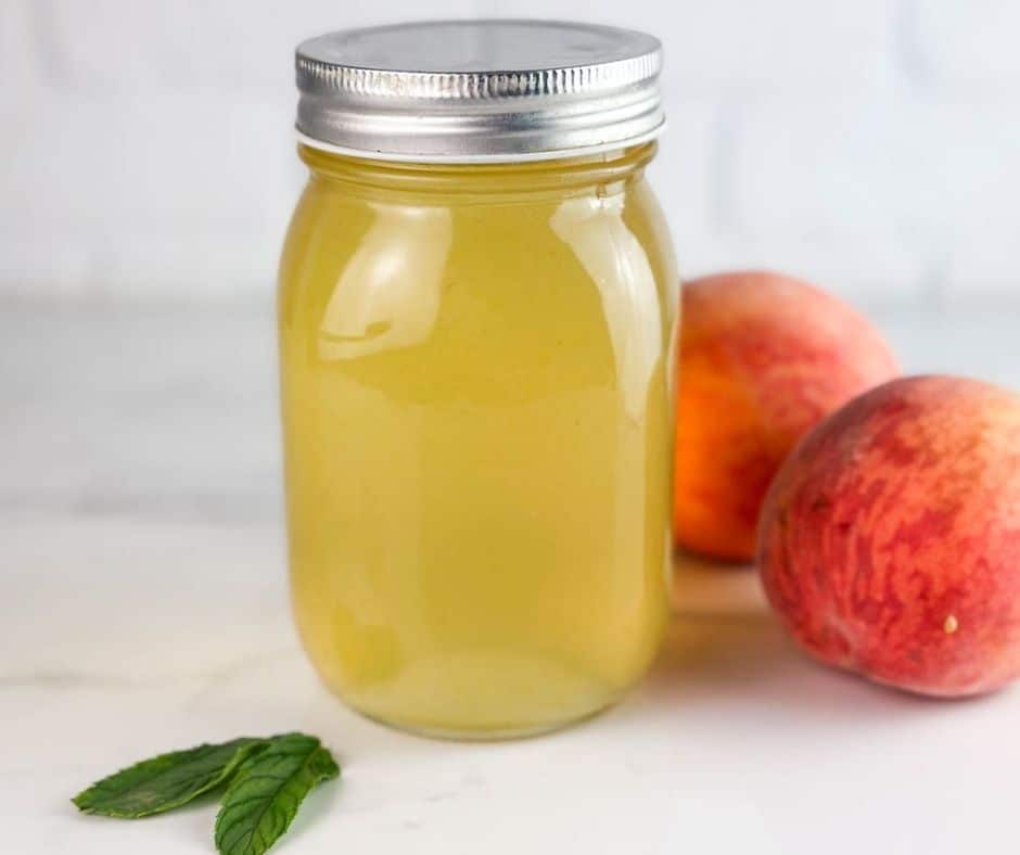 Peach Simple Syrup - Seasoned Sprinkles