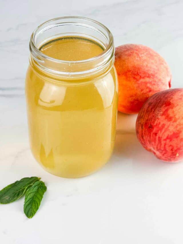 Peach Simple Syrup - Seasoned Sprinkles