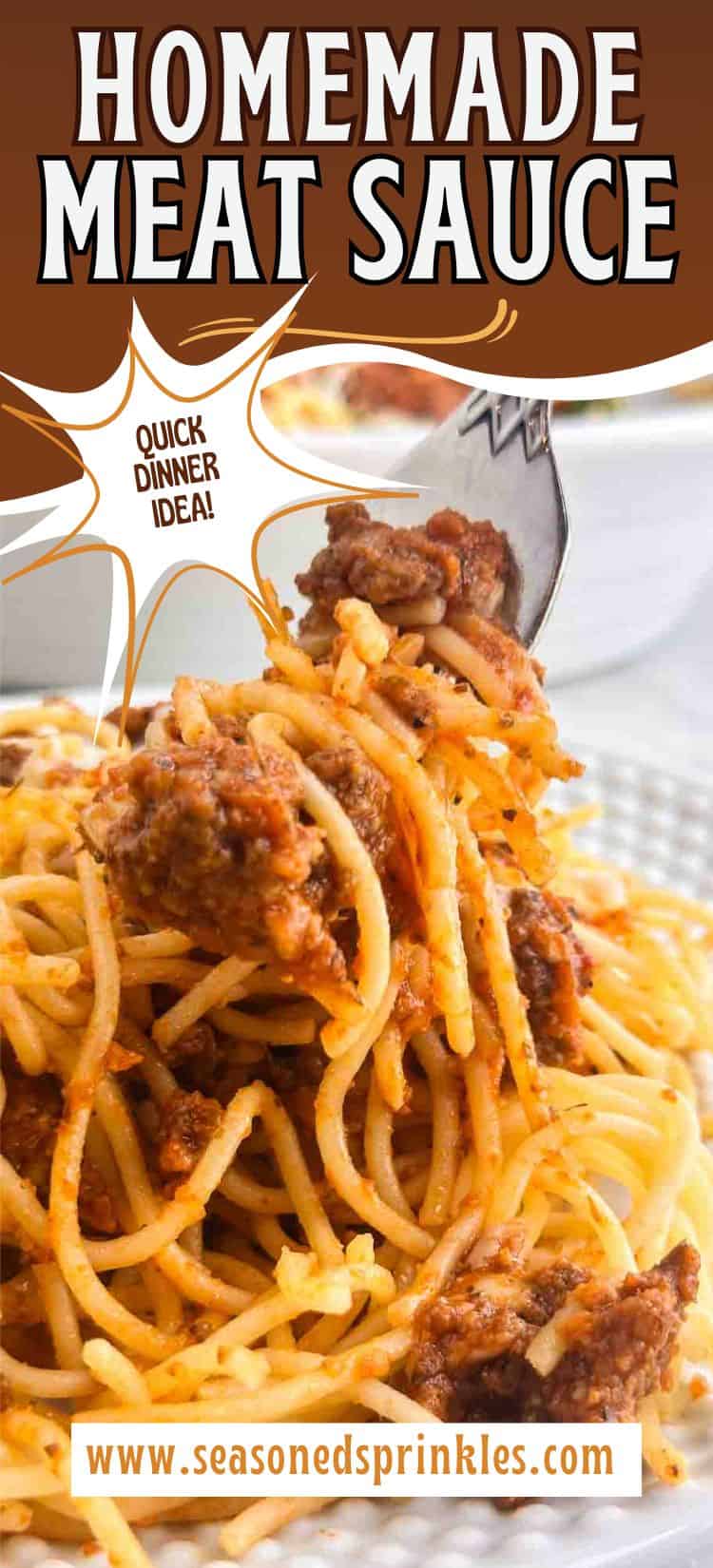 Easy Homemade Meat Sauce - Seasoned Sprinkles