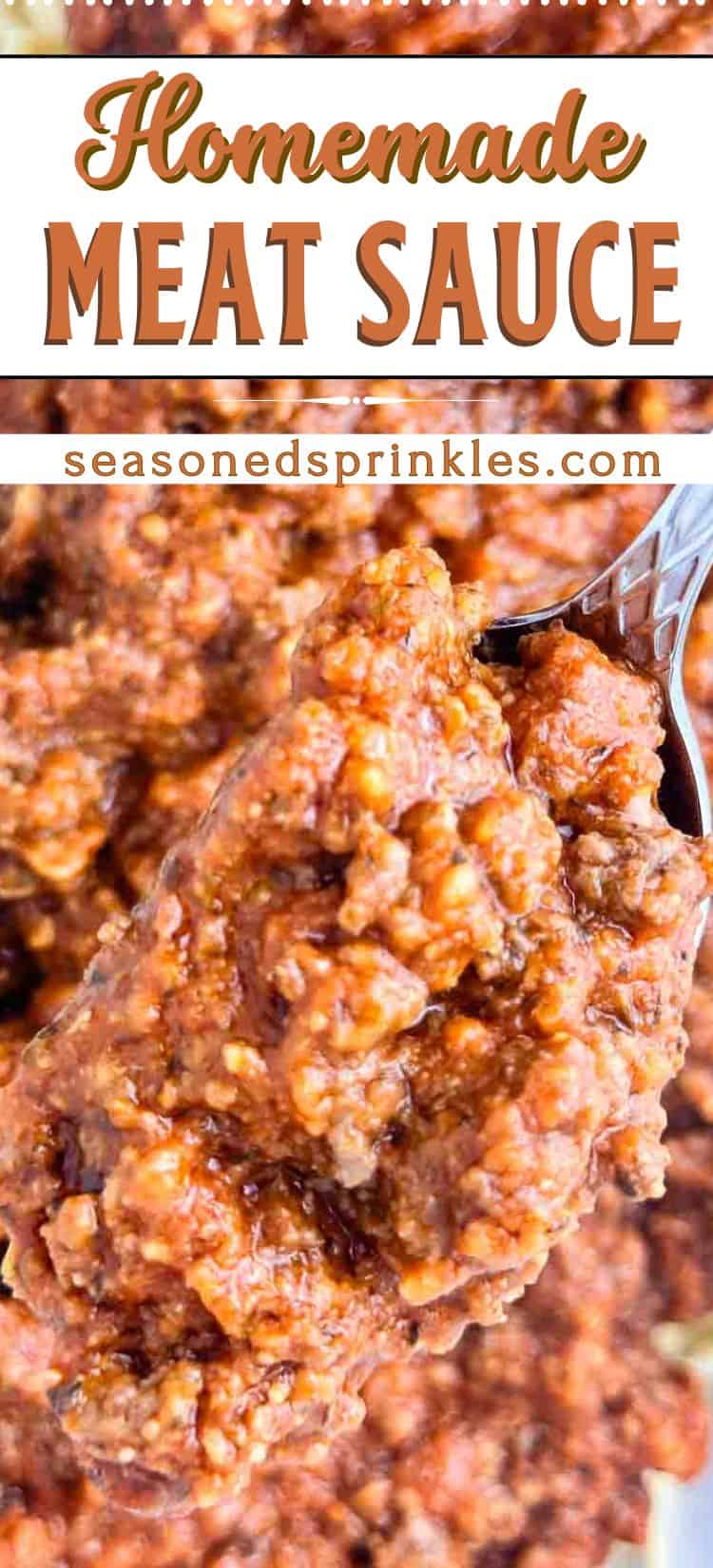 Easy Homemade Meat Sauce - Seasoned Sprinkles