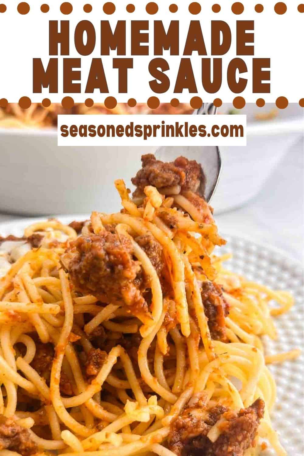 Easy Homemade Meat Sauce - Seasoned Sprinkles
